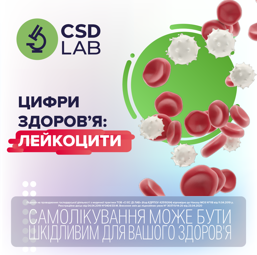 Цифри здоров’я: Лейкоцити | Медична Лабораторія CSD LAB